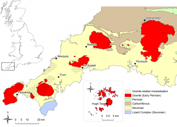 Cornubian Batholith - Granite descriptions & formation mechanisms